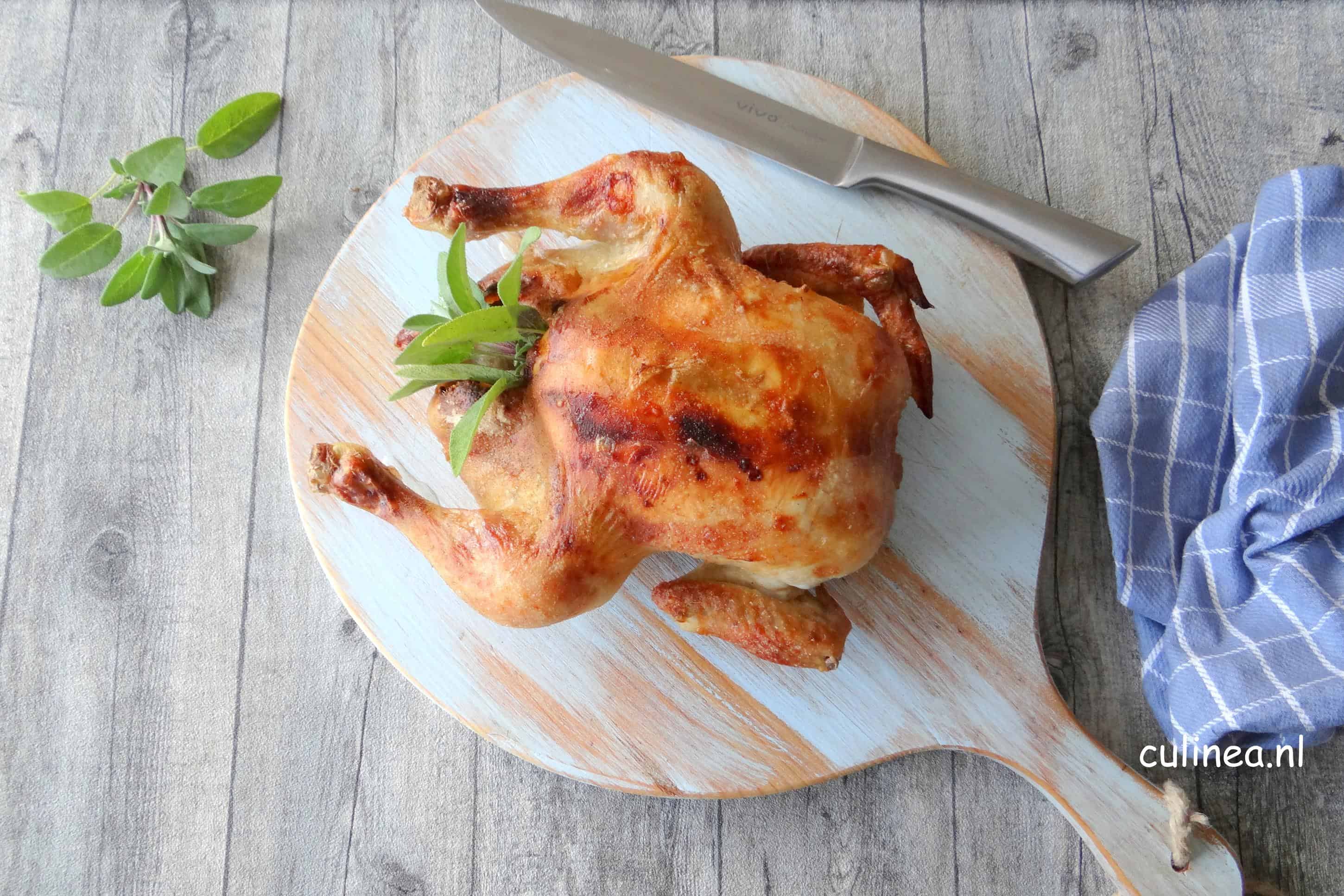 Hele kip in bierpekel | Culinea.nl;