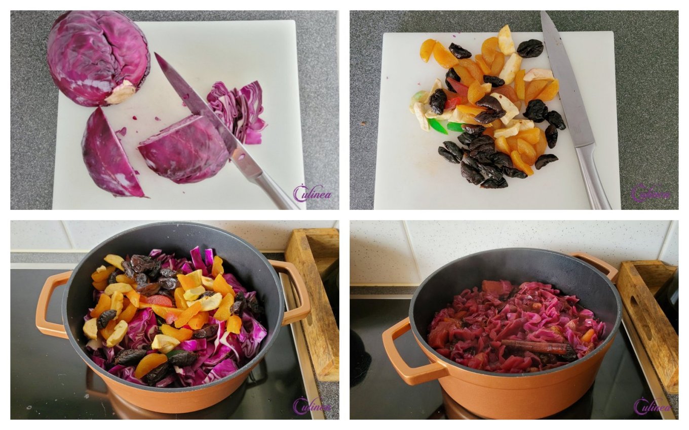 Rode kool gestoofd met tutti frutti collage | Culinea.nl;